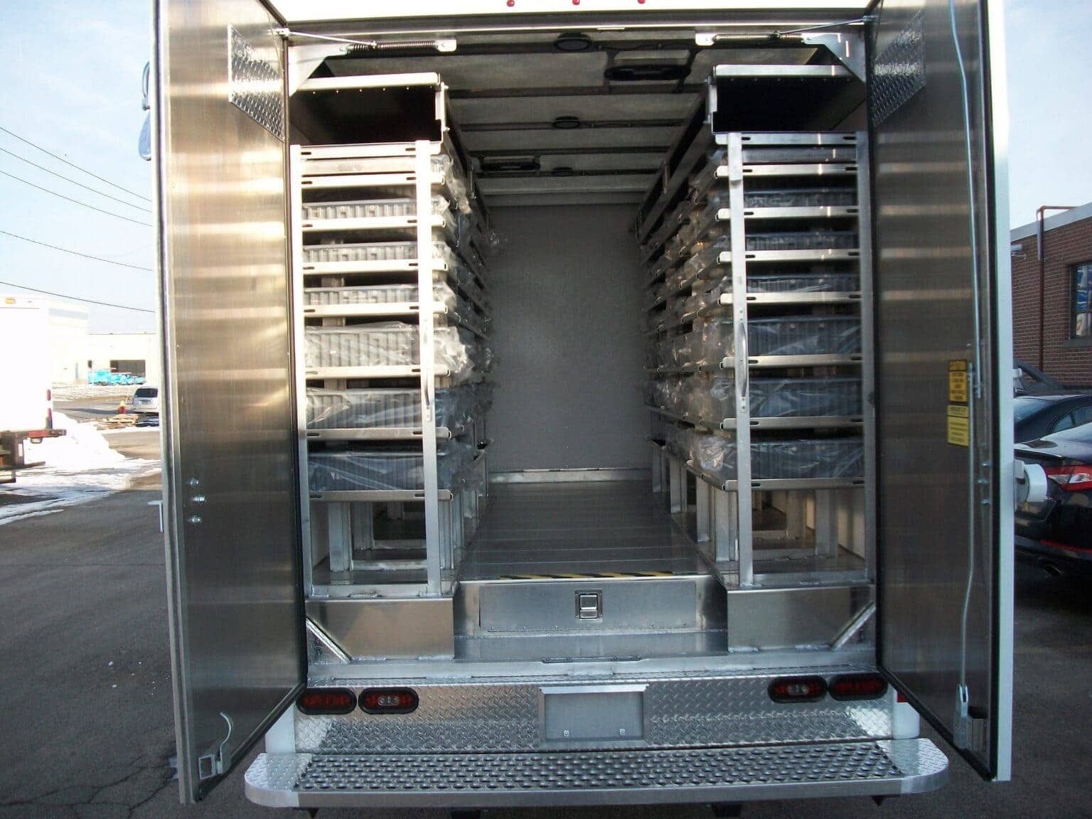 Hackney P2000 12'6"' Body with Shelving on Isuzu NPR (Multiple)